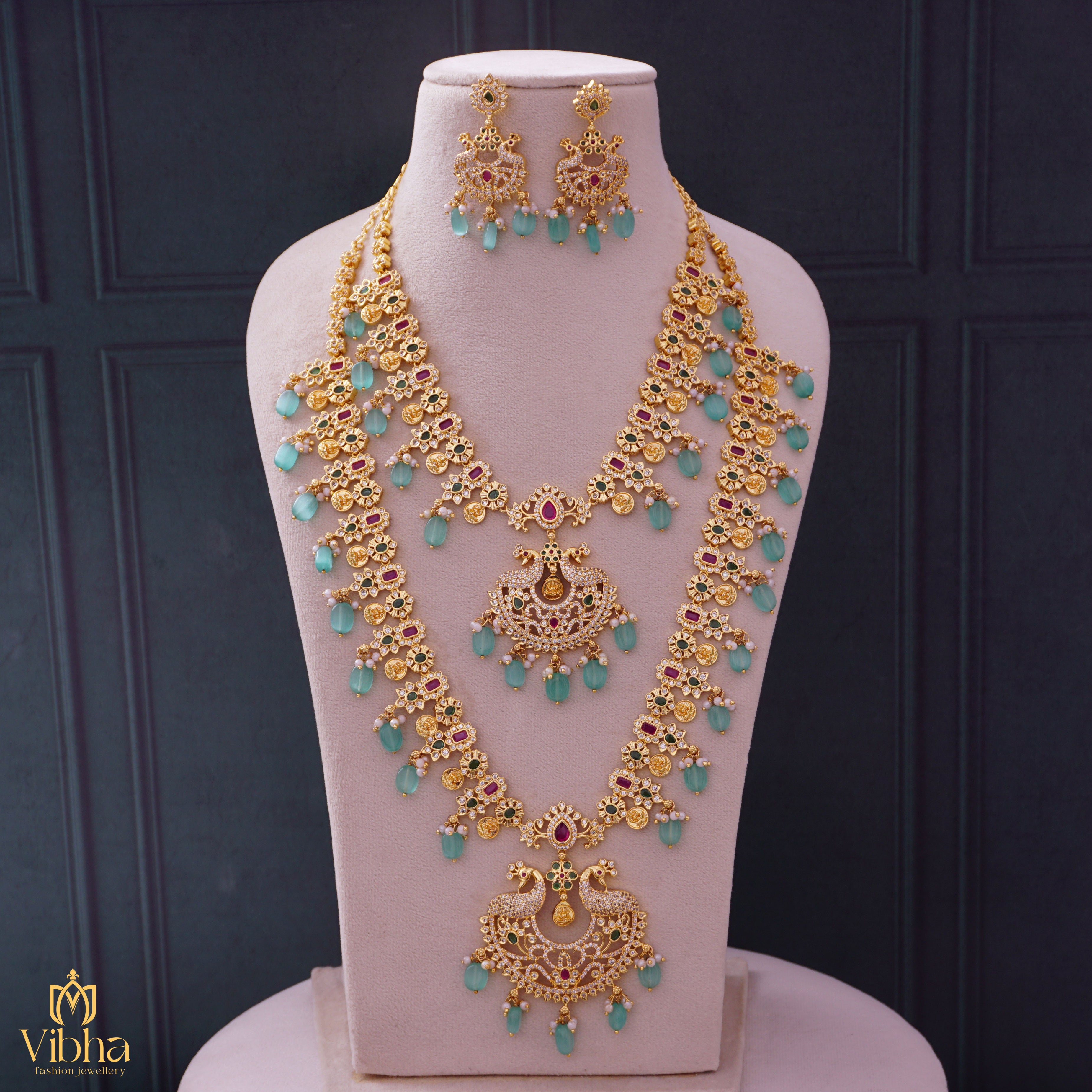 Kasu Designed Lakshmi Devi Combo Set – Vibha Fashion Jewellery